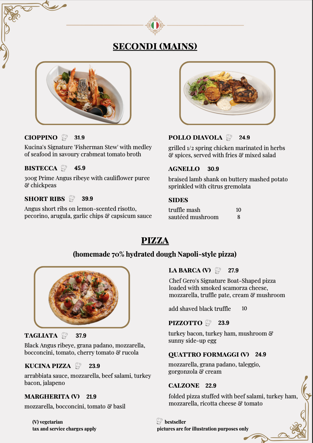 Our Menu – Kucina Italian